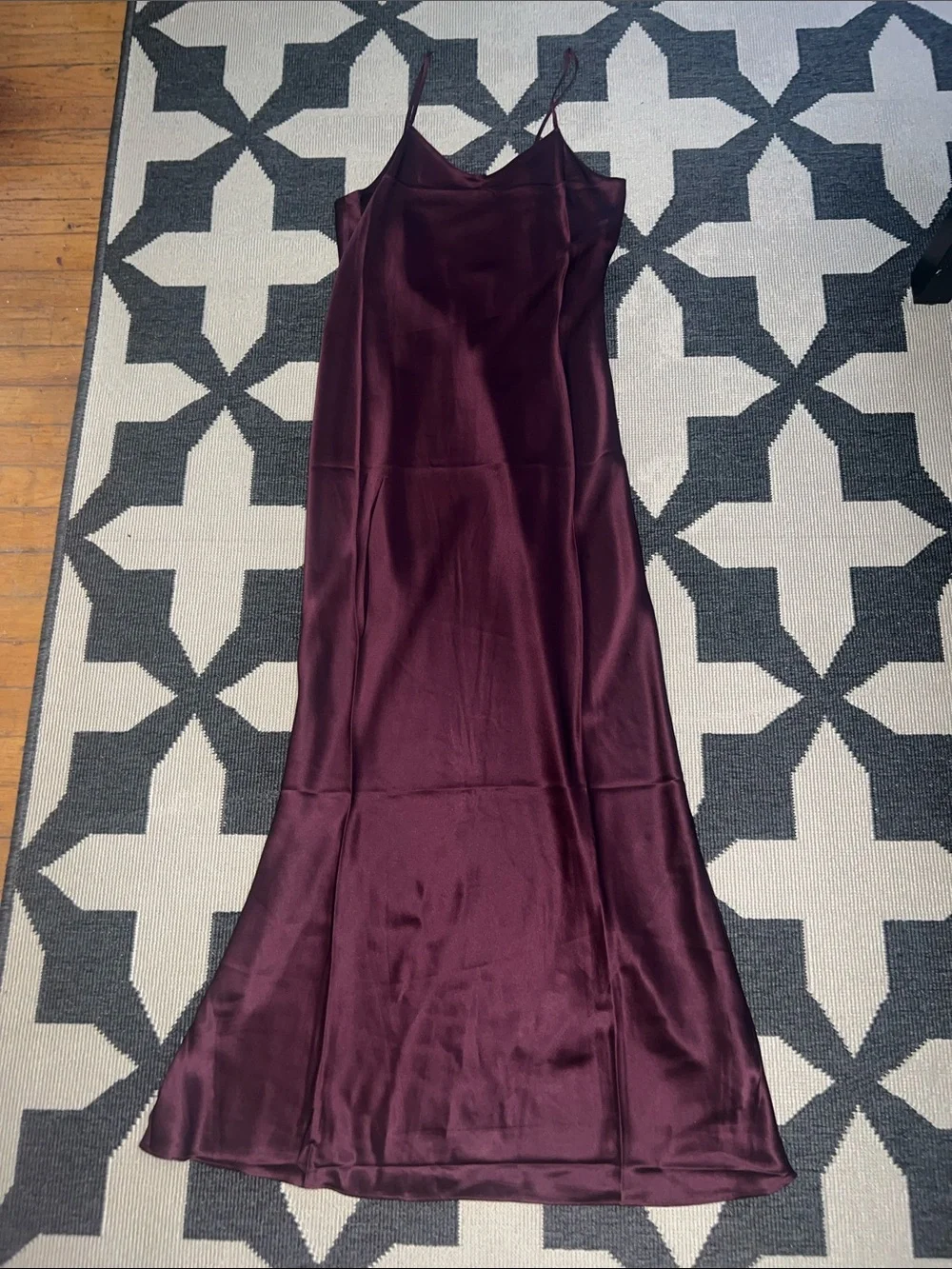 Quince | Dresses | Quince Wine Red Maroon Burgundy 0 Washable Silk Maxi ...